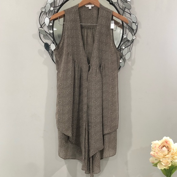 CAbi | Jackets & Coats | Cabi Chiffon Waterfall Sleeveless Cardigan ...